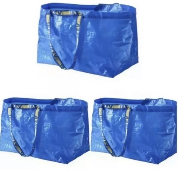 IKEA | Storage & Organization | Ikea Set 3 Frakta Big Blue Bags Spring ...